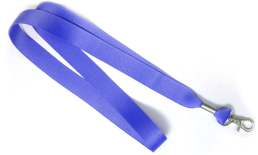 Nylon Lanyard with Safety Hook Royal Blue - ahadubai