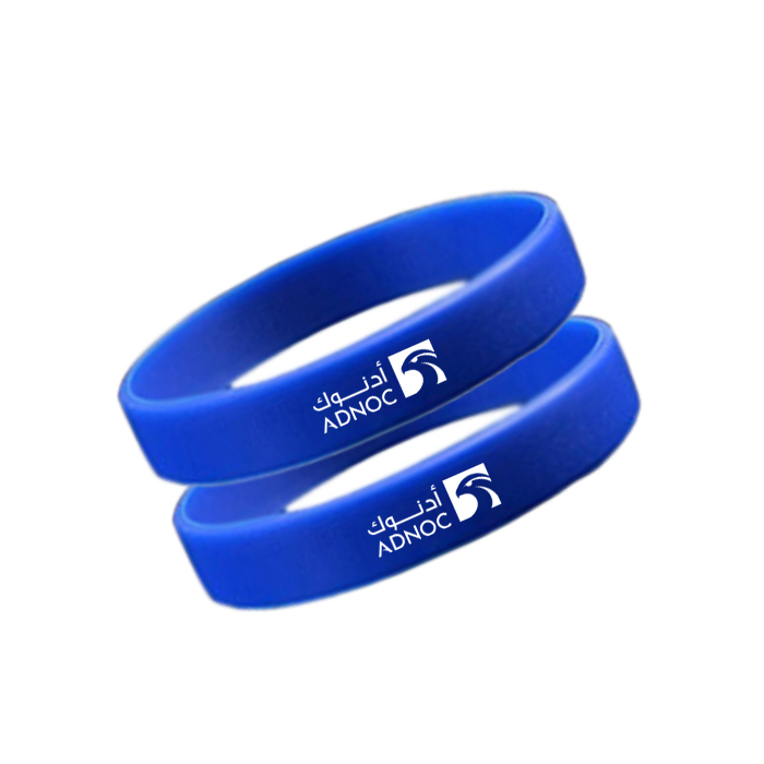 Blue Color Silicone Wristband - ahadubai